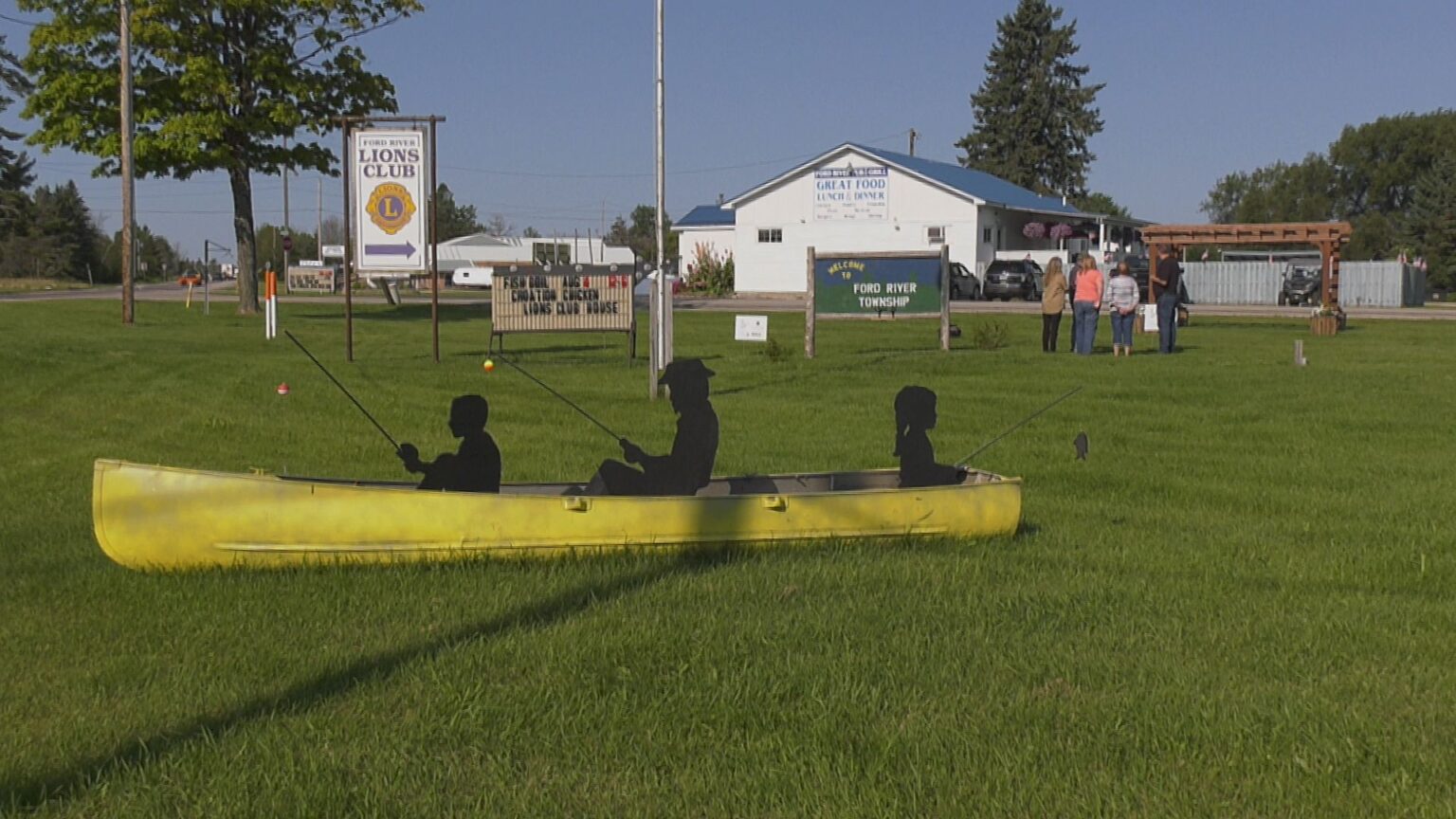 Ford River Lions Club project welcomes guests driving into the township